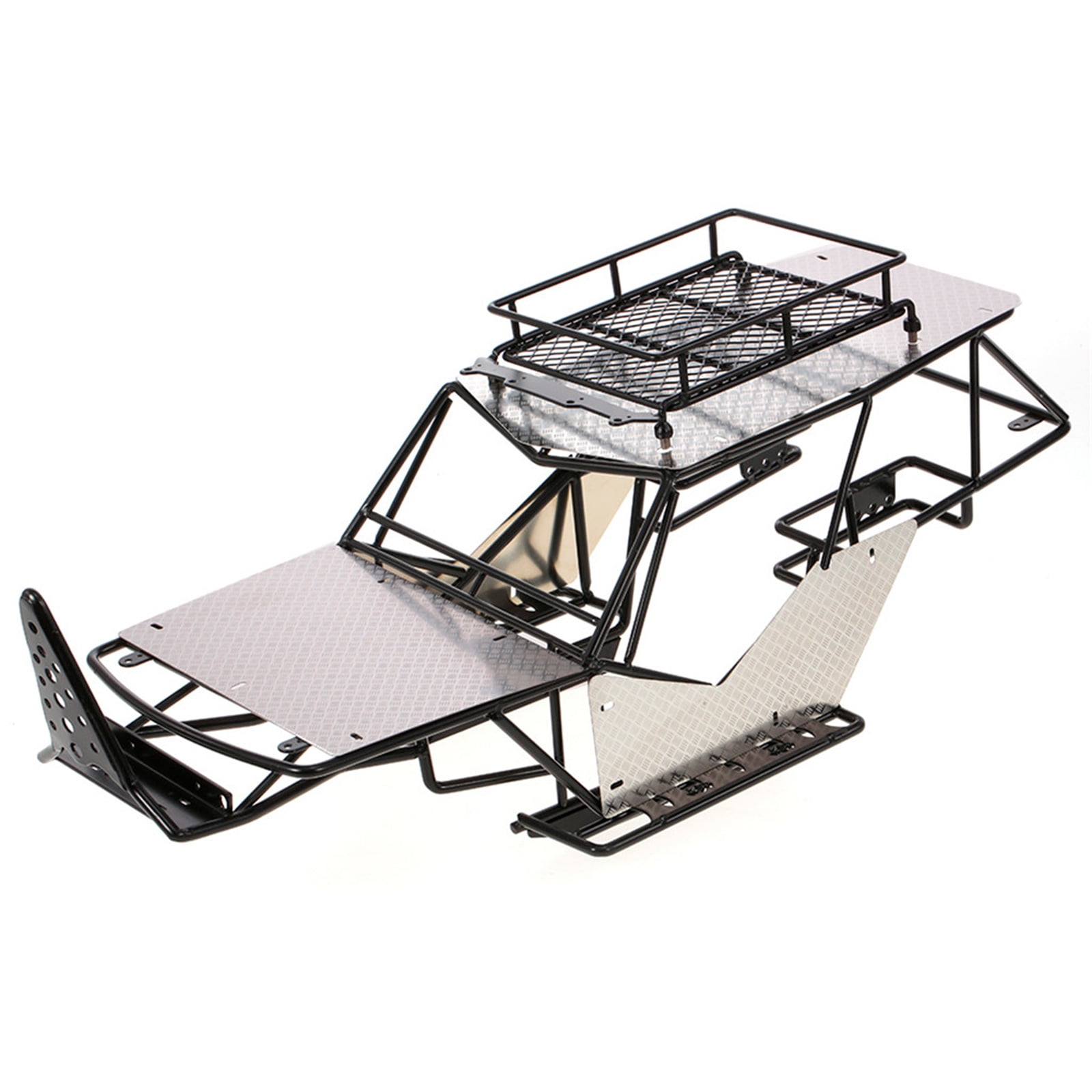 Zeiwohndc RC Truck Frame Full Body Tube Roof Rack & Sheet for Wraith ...