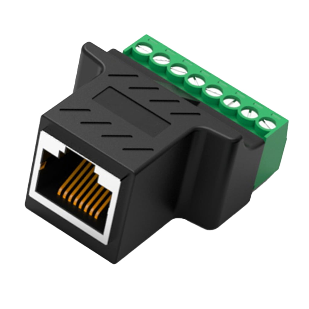 Zeiwohndc RJ45 Screw Terminal Adapter Connector Ethernet Connector RJ45 ...