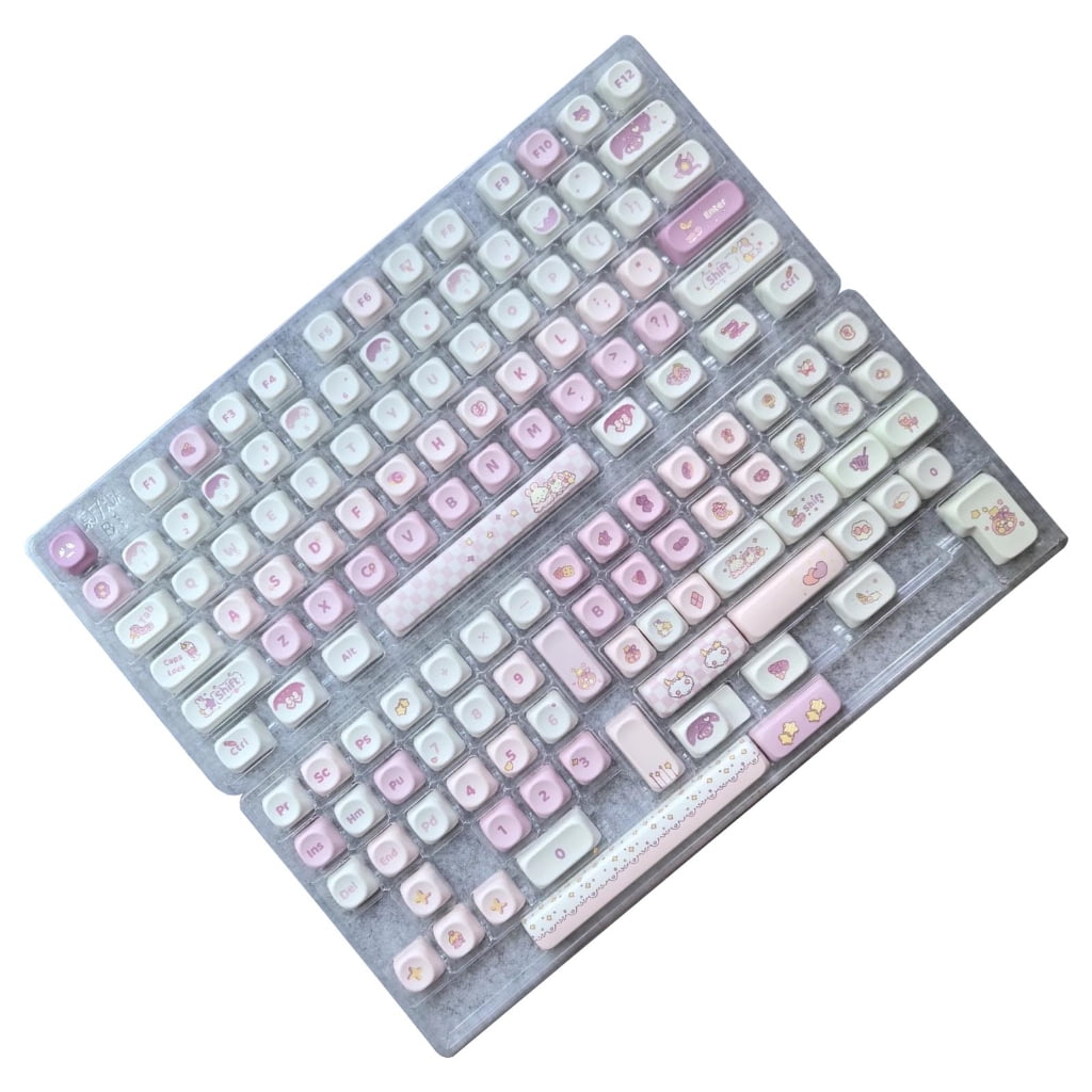 Zeiwohndc Rabbit 136Keys MOA Profile Keycaps PBT Dye-Sub for Mechanical ...
