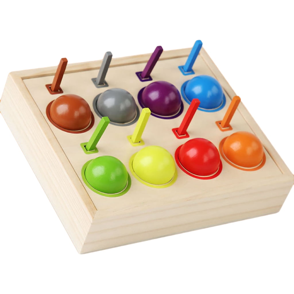 Zeiwohndc Rainbow Ball Color Pairing Toy Puzzle Game Sensory Learning ...
