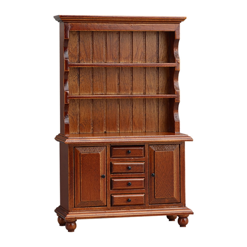 Zeiwohndc Real Wood Mini Cabinet Craft For Model House Bedroom Decors ...