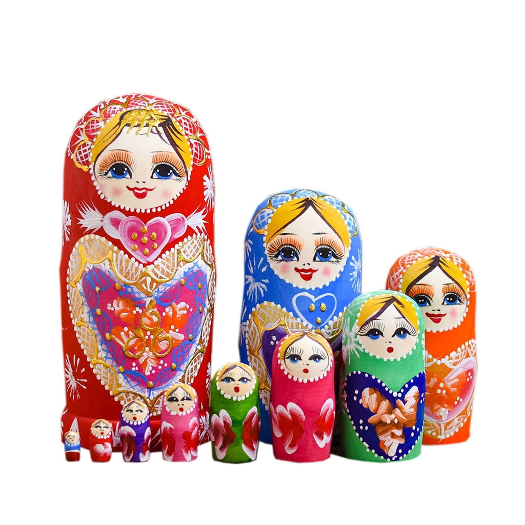 Zeiwohndc Realistic Russian Nesting for Doll Kids Art Teaching Toy ...