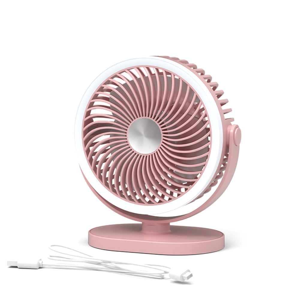 Zeiwohndc Rechargeable Battery Desk Fan Desktop Table Better Cooling ...