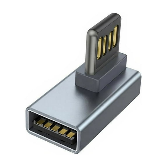 Zeiwohndc Reversible USB Adapter 90Degree Angled Chargers Highly speed ...