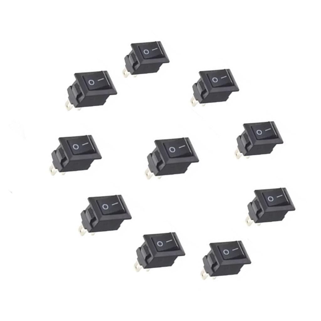 Zeiwohndc Rocker Switches ON OFF 2 Position 2 Pin 250V 3A for Mains Car ...