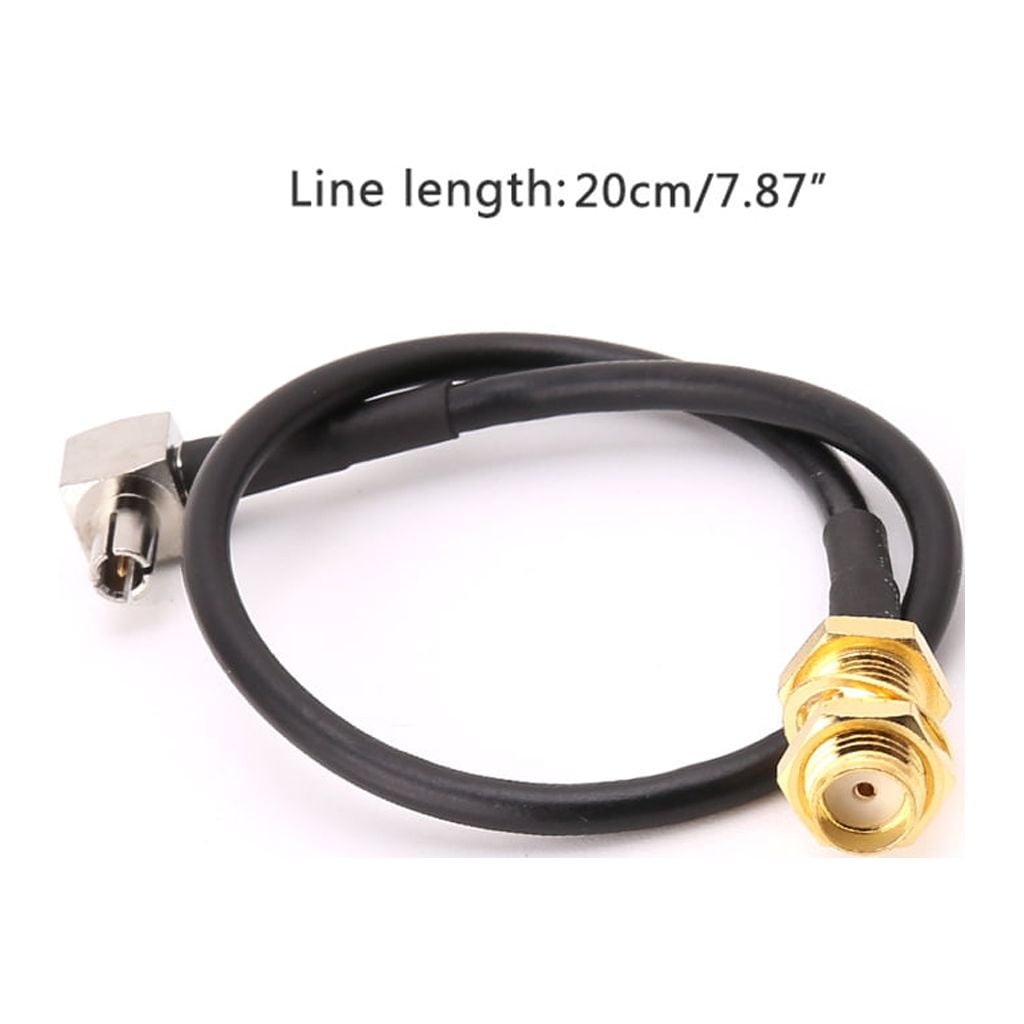 Zeiwohndc SMA Female Jack To TS9 Male Right Angle RG174 Pigtail Cable 20cm Antenna Coaxial ...