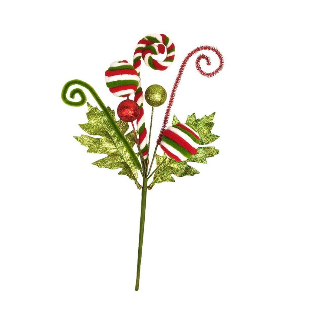 Zeiwohndc Shimmering Holiday Sweets Branch Decoration Rose Scintillate ...