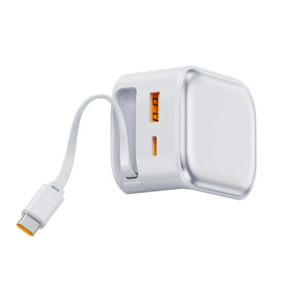 Zeiwohndc Small Double USB Charges 35W Retractable Cord Small Design ...