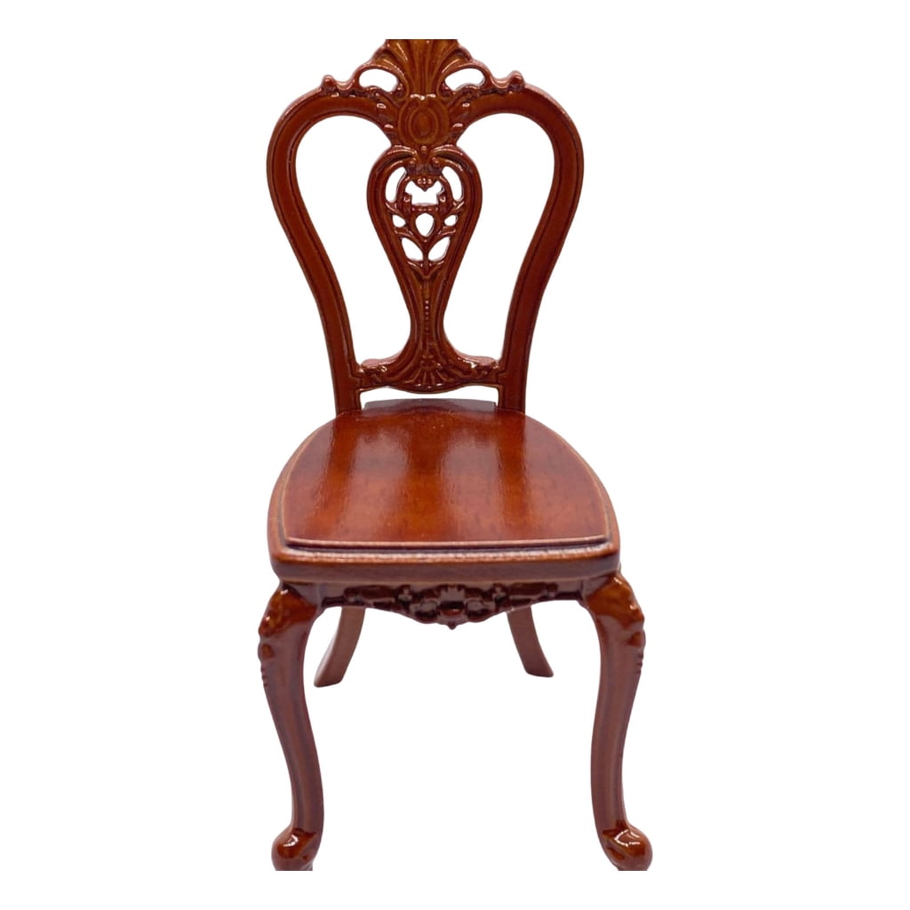 Zeiwohndc Small Wood Alloy Chair 1/12 Scale Model Furniture For ...