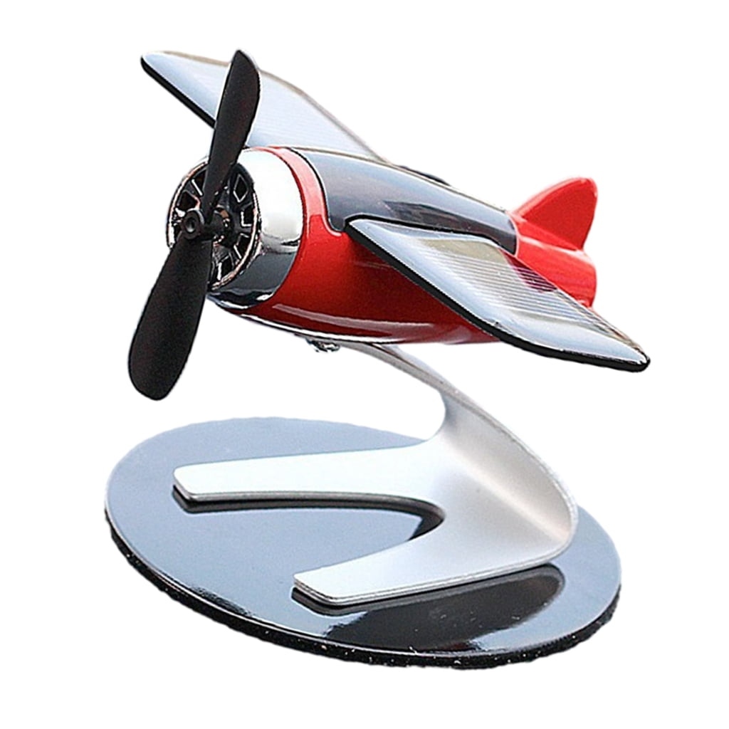 Zeiwohndc Solar Plane Novelty Toy Airplanes Model Fragrants Auto Decor ...