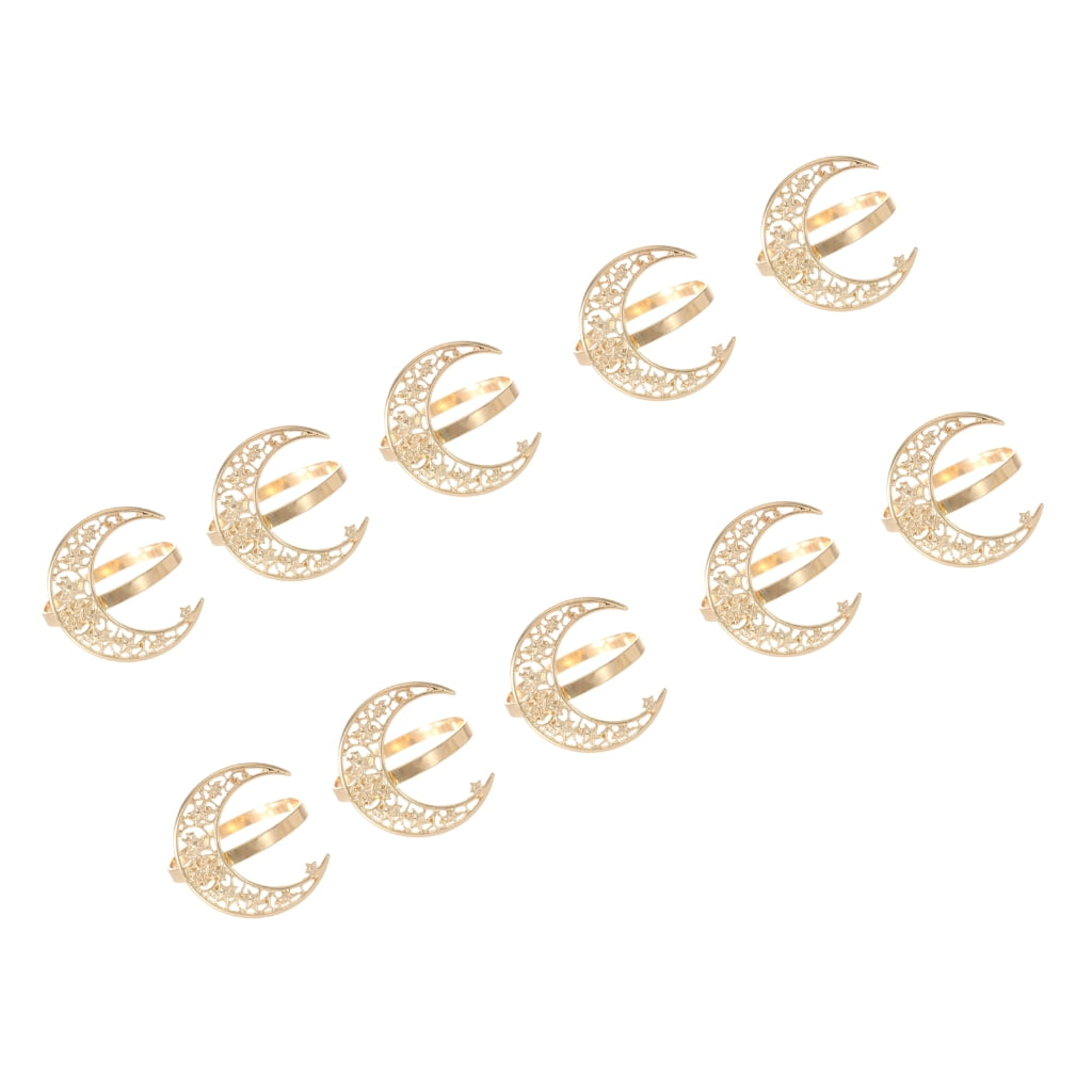 Zeiwohndc Sustainable Metal Napkin Rings Festival Tableware Decoration ...