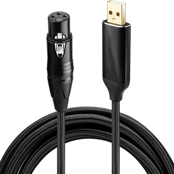 Zeiwohndc USB 3Pin Microphone Adapter Cable for Electric Guitar ...