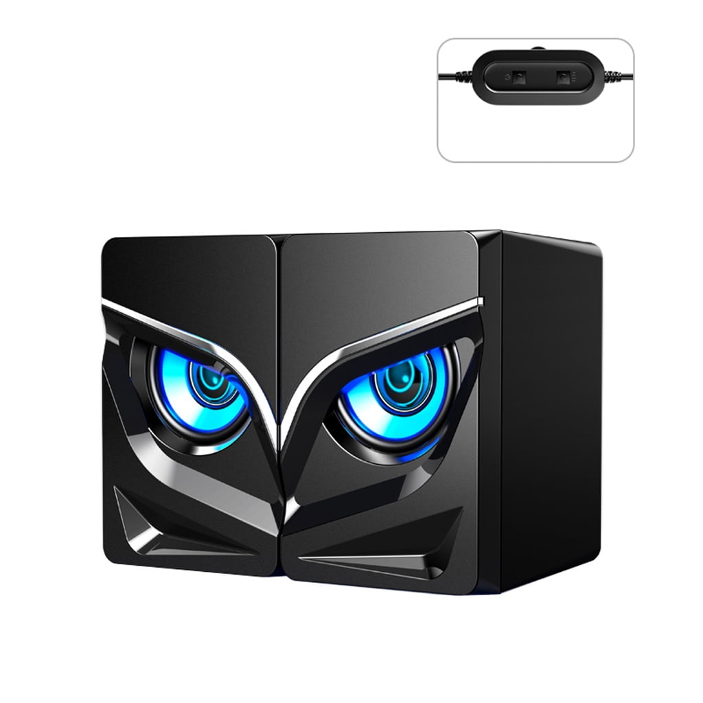 Zeiwohndc USB Wired Desktop Speakers 3.5mm AUX Input USB Power Computer ...
