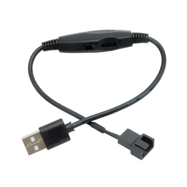 Zeiwohndc USB to 4Pin PWM 5V to 12V USB Sleeved Fan Power Adapter Cable ...