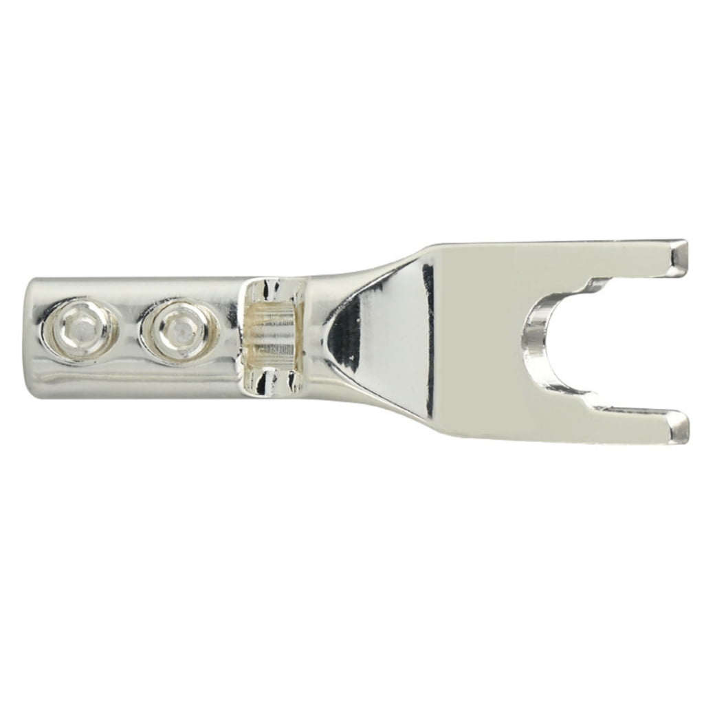 Zeiwohndc Ushaped Silver Plateds Spades Plugs Screw Locking Spades Fork ...