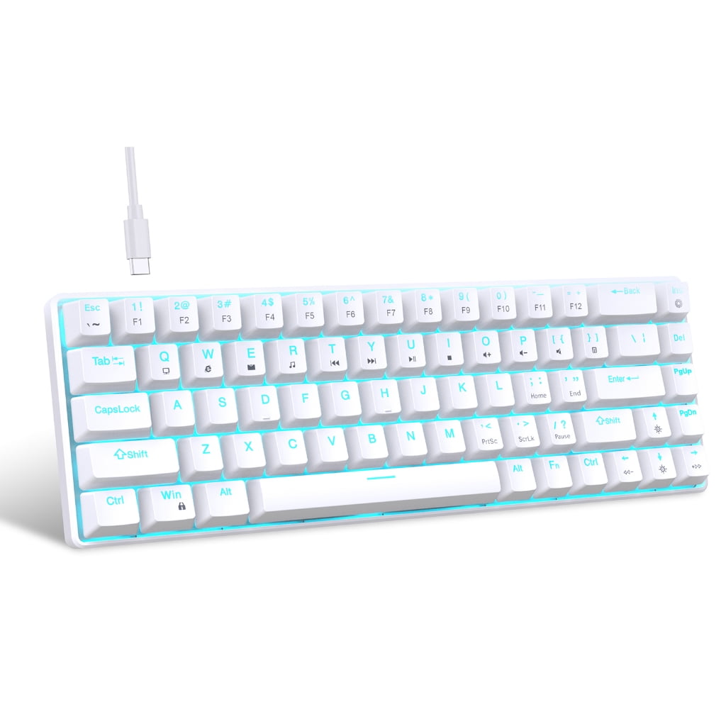 Zeiwohndc V800 Mechanical Gaming Keyboard 68Keys with Hot Swappable ...