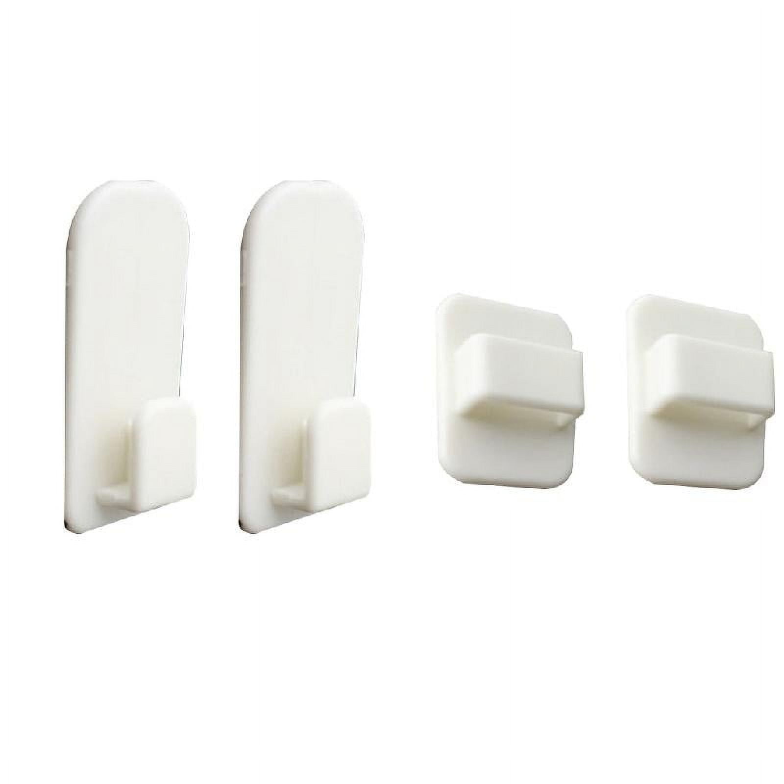 Zeiwohndc Wall Mount Remote Control Hanger 4 Pcs Self Adhesive Plastic ...