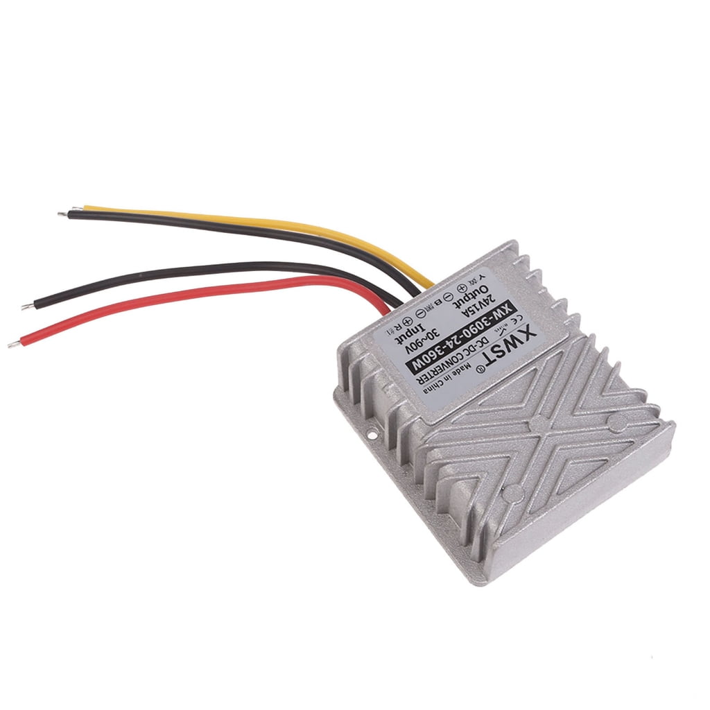 Zeiwohndc Waterproof DC/DC Buck Converter 30V-90V to 24V Power Supply ...