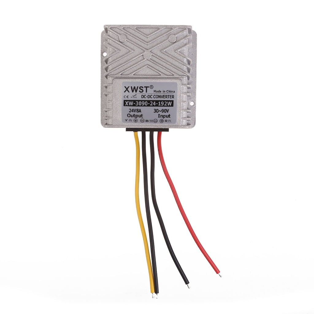 Zeiwohndc Waterproof DC/DC Buck Converter 30V-90V to 24V Power Supply ...