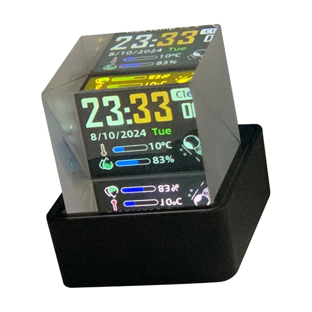 Zeiwohndc WiFi Weather Stations Clock Wireless Digital Clock with ...