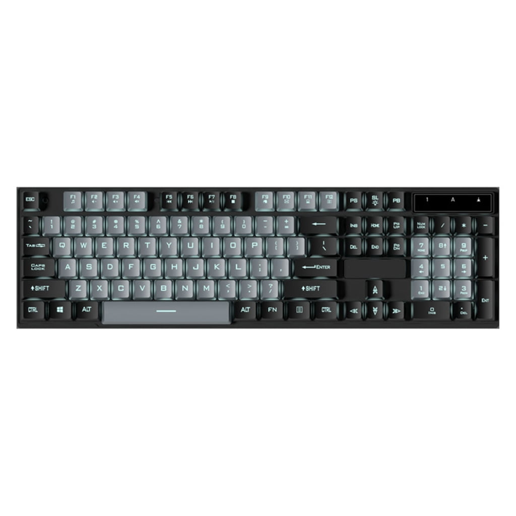 Zeiwohndc Wireds Keyboards with Rainbow Backlit and Mechanical Key Feel ...