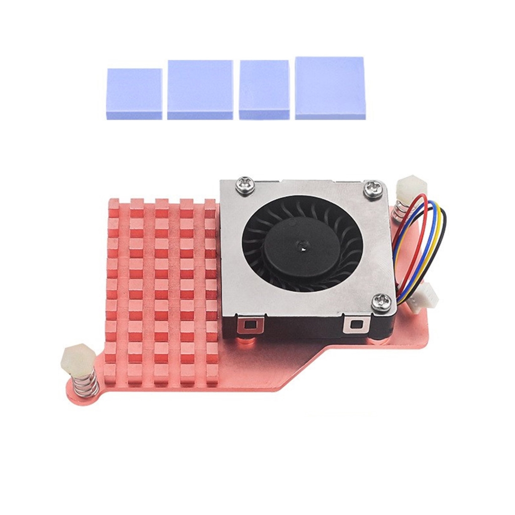 Zeiwohndc for RPI5 Full Copper Heatsink Fan Efficient Heat Dissipation ...