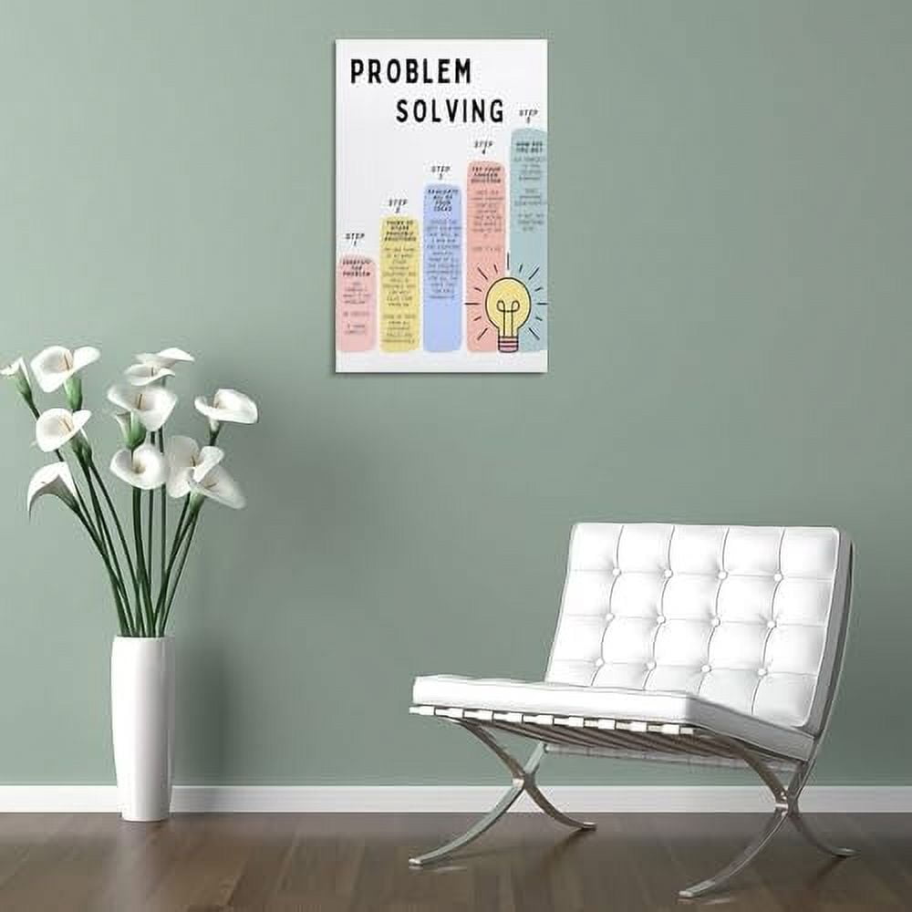 ZejaL Problem Solving Size of The Problem Classroom Poster Decor Wall ...