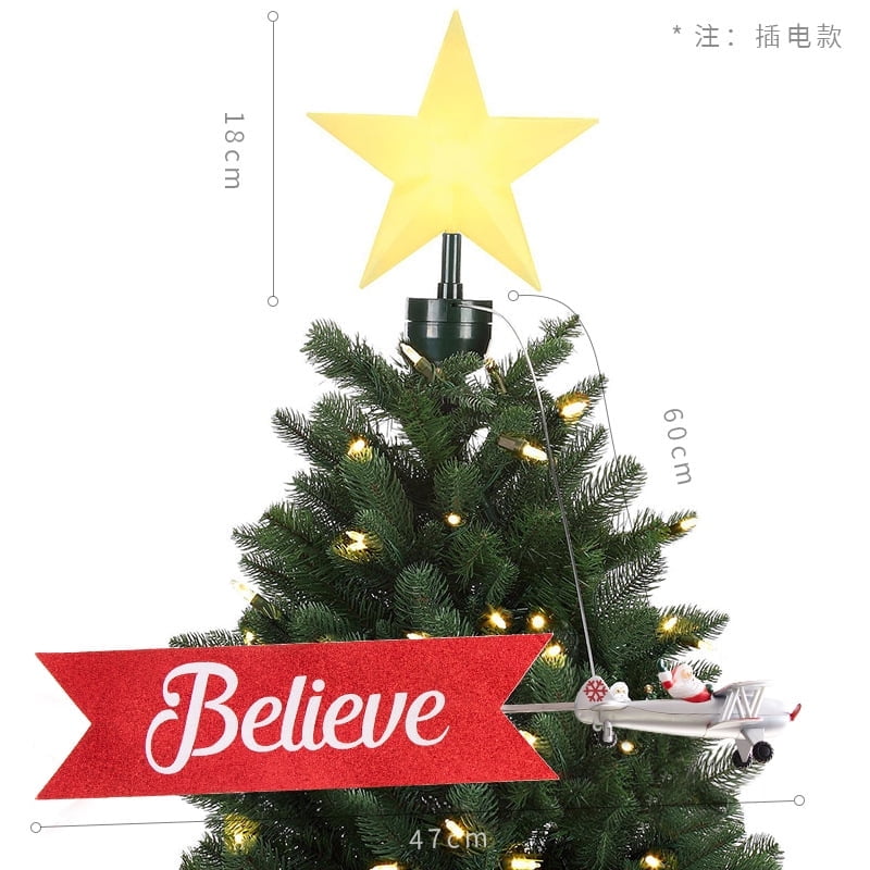 Zeland Florals Versatile Rotating Star Tree Topper - Add a Touch of ...