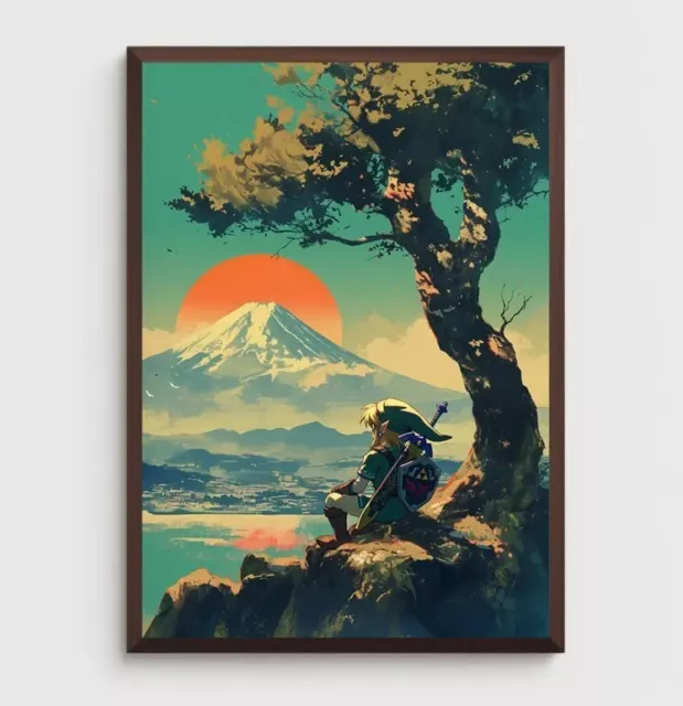 Zelda Art Print, Link From Zelda Tears Of The Kingdom, Video Game ...