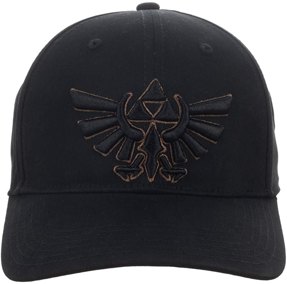 Bioworld Zelda Comfort Flex Hat, One Size Fits Most, Black, Embroidered ...