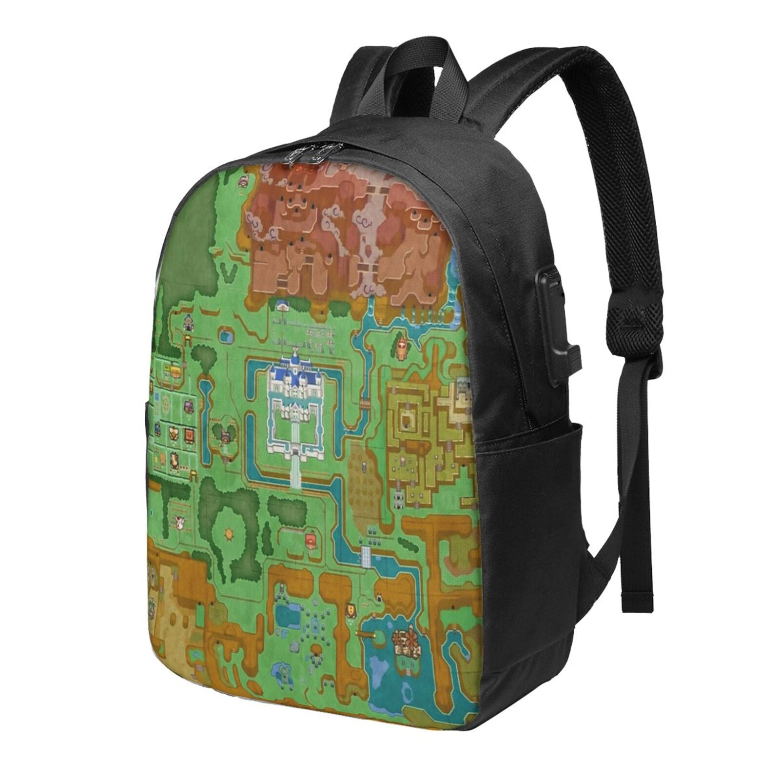 Zelda Link Map Backpack Fashion Travel Backpack Laptop Backpack 17 Inch ...