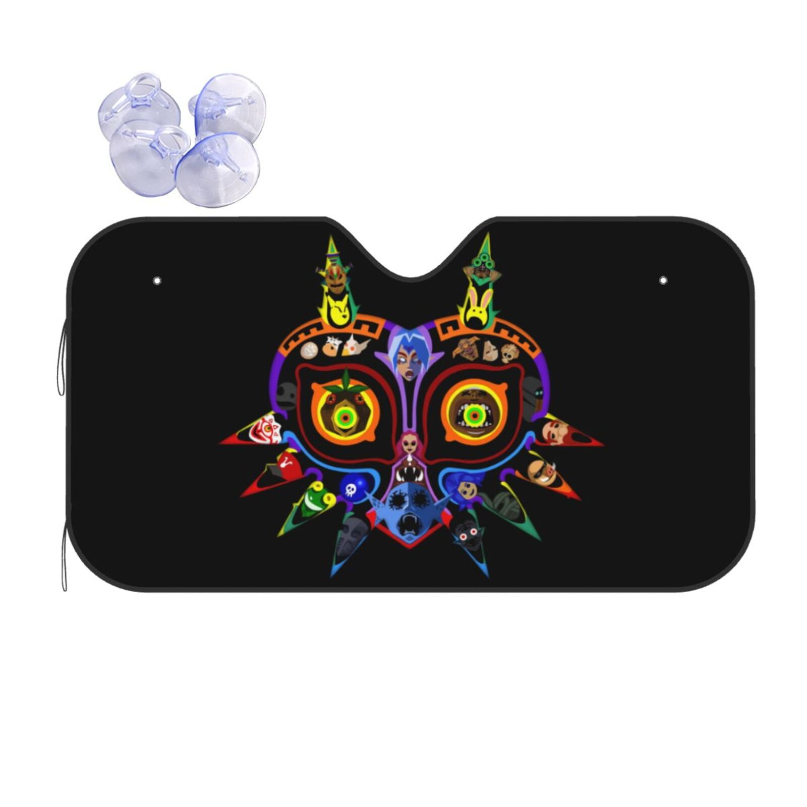 Zelda Majora'S Mask Car Sun Shade Windshield Portable Sun Blocker for ...