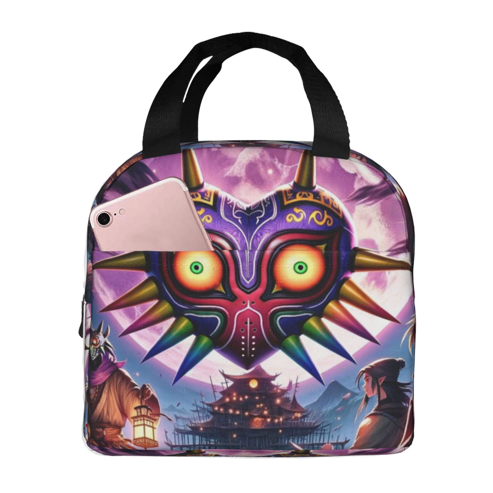 Zelda Majora'S Mask Lunch Bag Lunch Box For Women Men Reusable ...