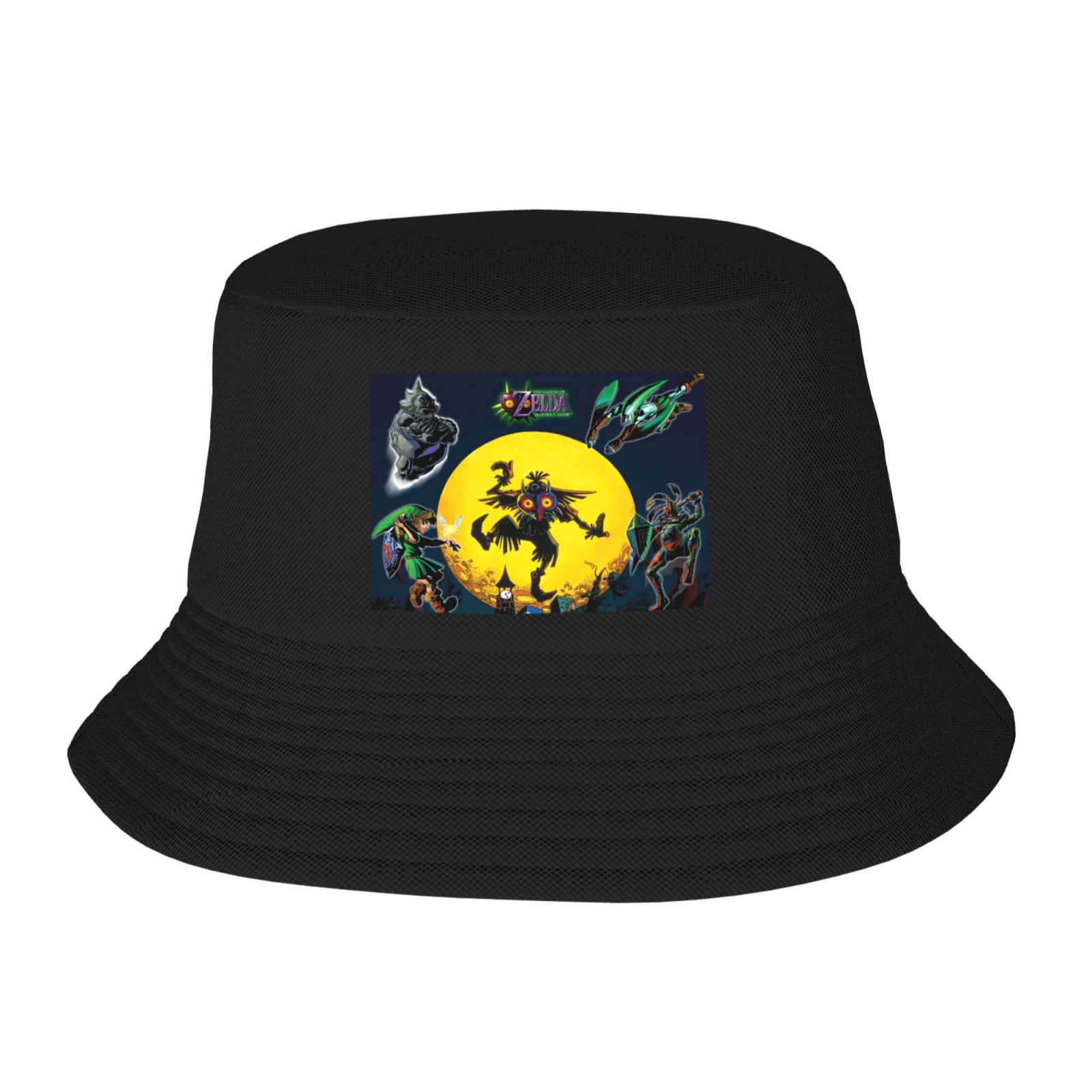 Zelda Majora'S Mask Sun Hats for Men Women Bucket Hat Wide Brim UV ...