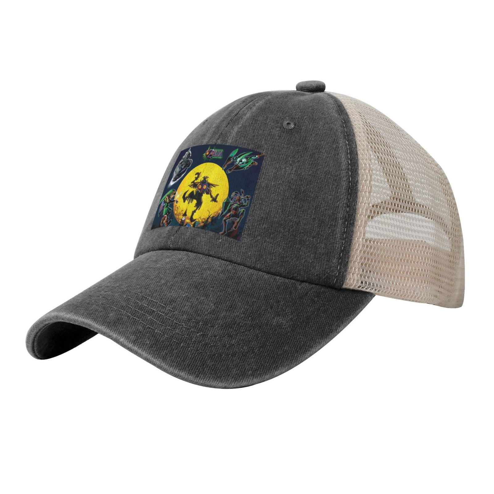 Zelda Majora'S Mask Womens Mens Hat Adjustable Athletic Vintage Washed ...