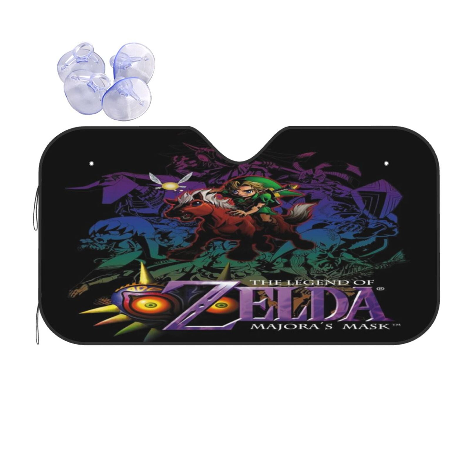 Zelda Majora's Mask Car Windshield Automotive Sun Shade Foldable Front ...