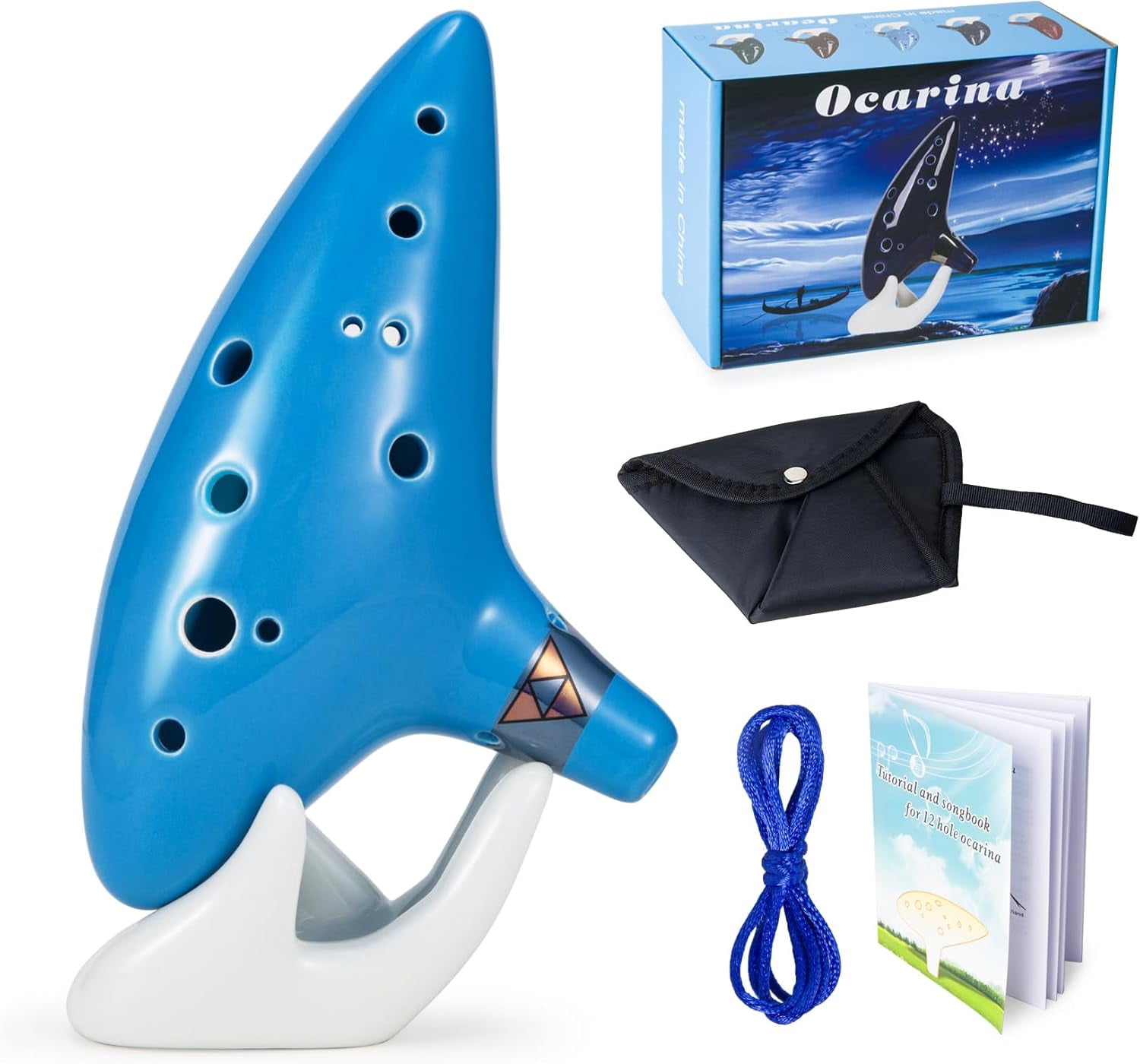 Zelda Ocarina 12 Holes Alto C Tone with Song Book (Songs From the ...