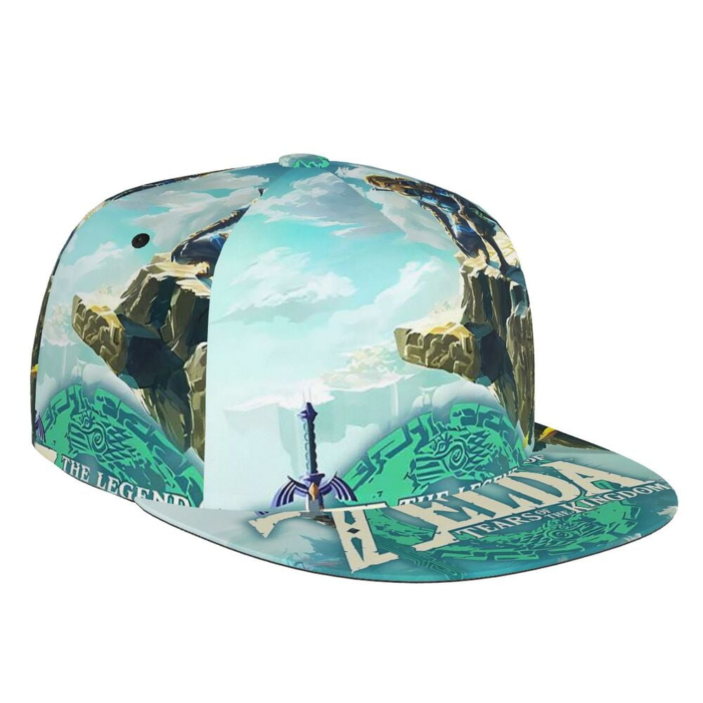 Zelda Tears Of The Kingdom Unisex Flat Brim Cap Fashion Adjustable ...