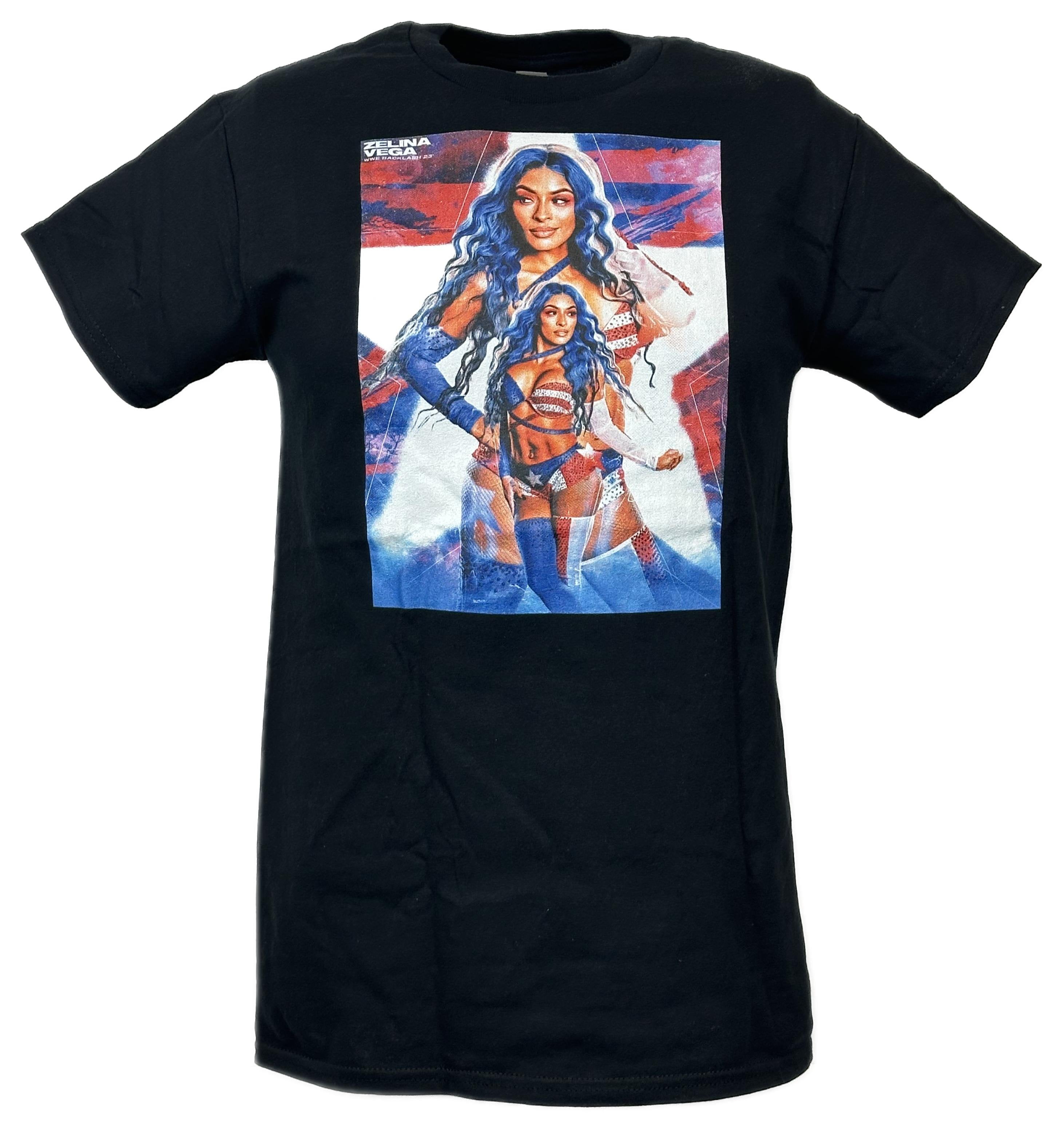 Zelina Vega Backlash USA-Puerto Rico Poster Print Black T-shirt ...