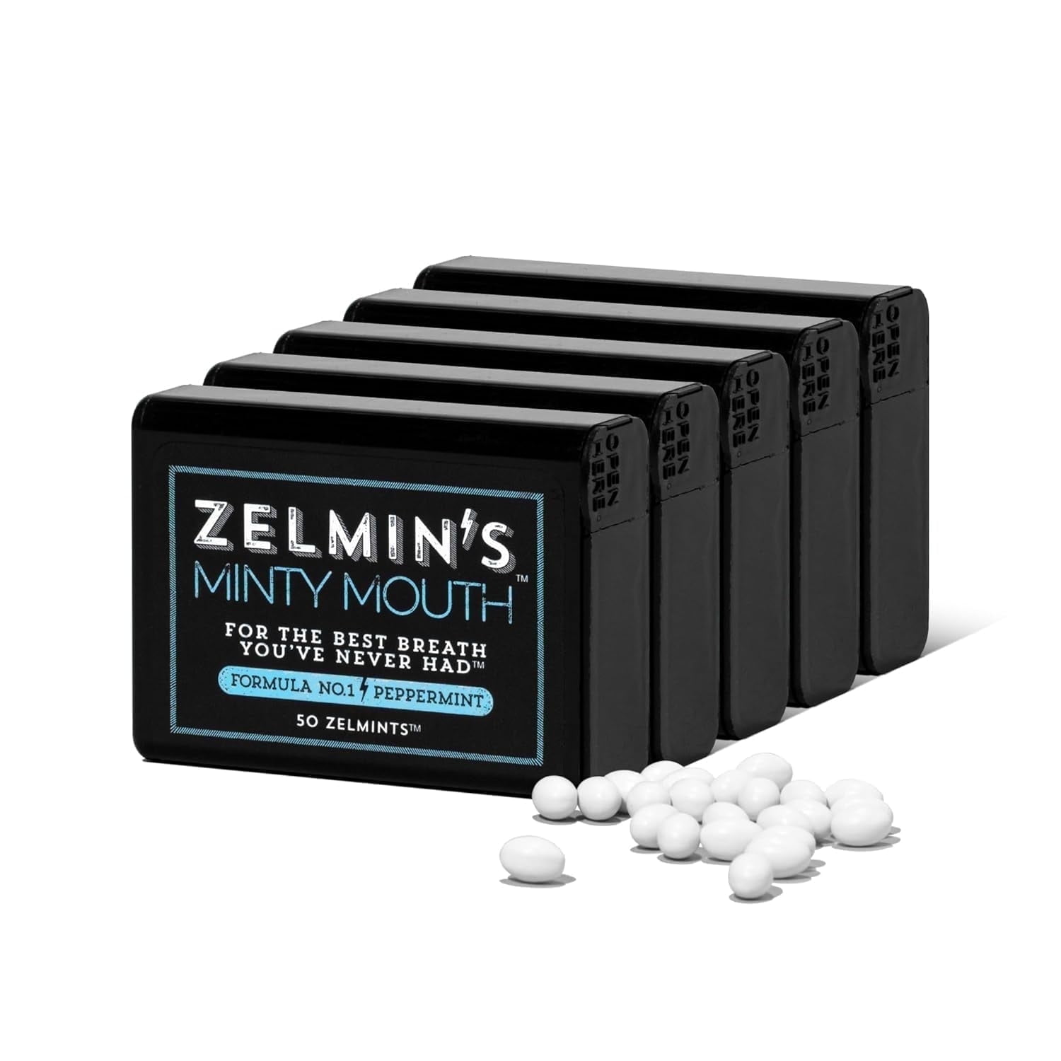 Zelmin's Minty Mouth Breath Freshener - Herbal Mint Capsules, Natural ...