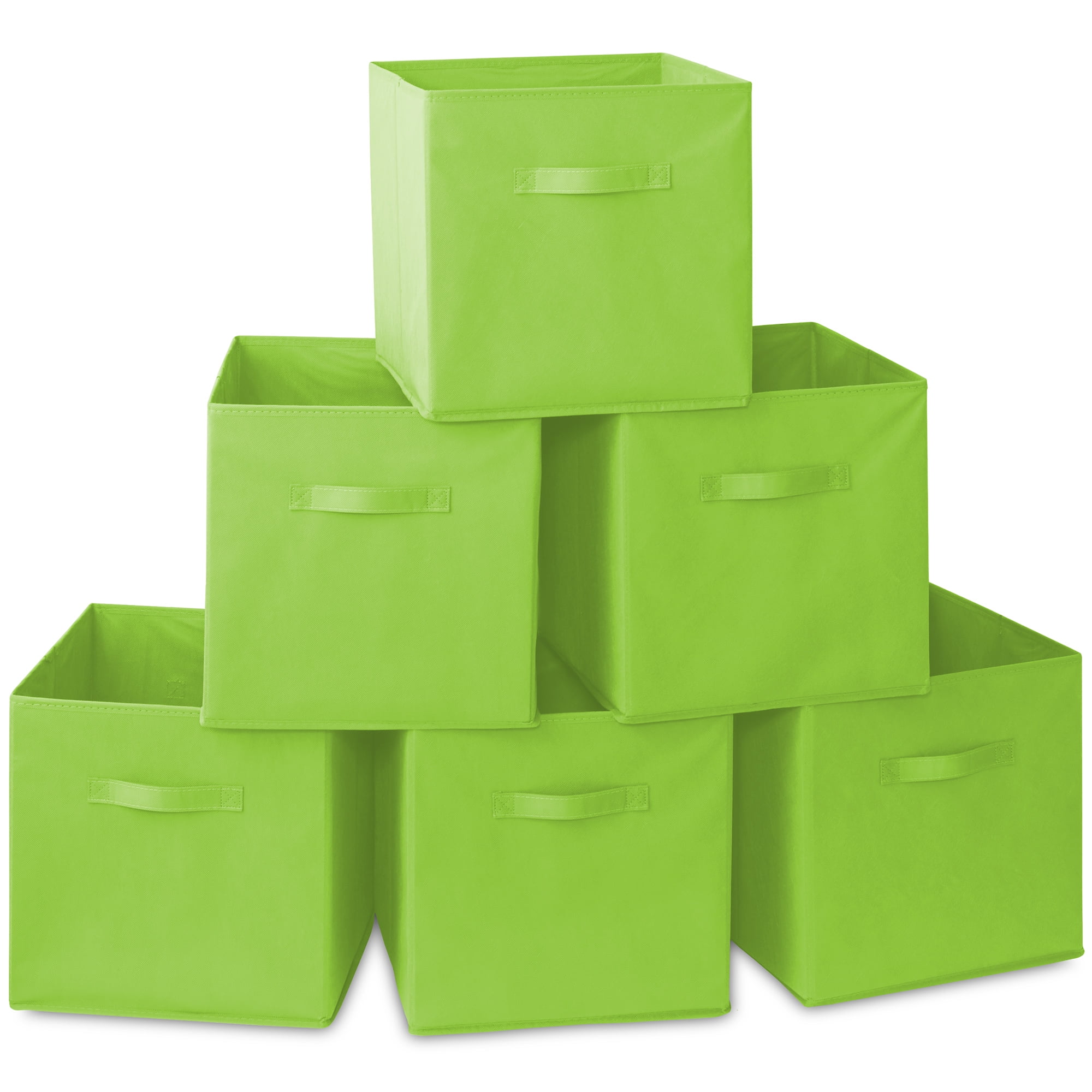 ZeloraGildan 6 Collapsible Foldable Fabric Cubby Cube Storage Bins ...