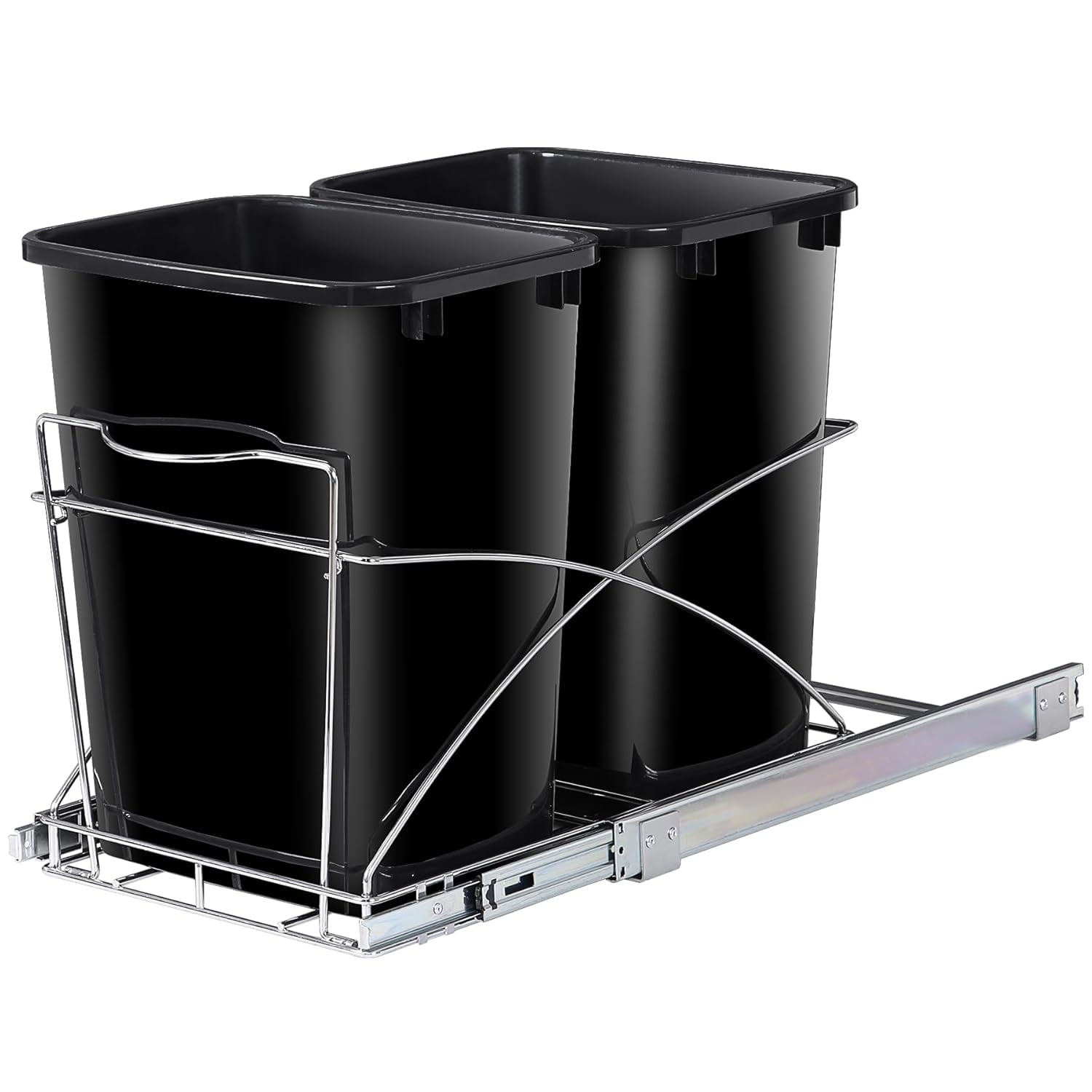 ZeloraGildan Double 35-Quart Pull Out Trash Can Under Cabinets Under ...