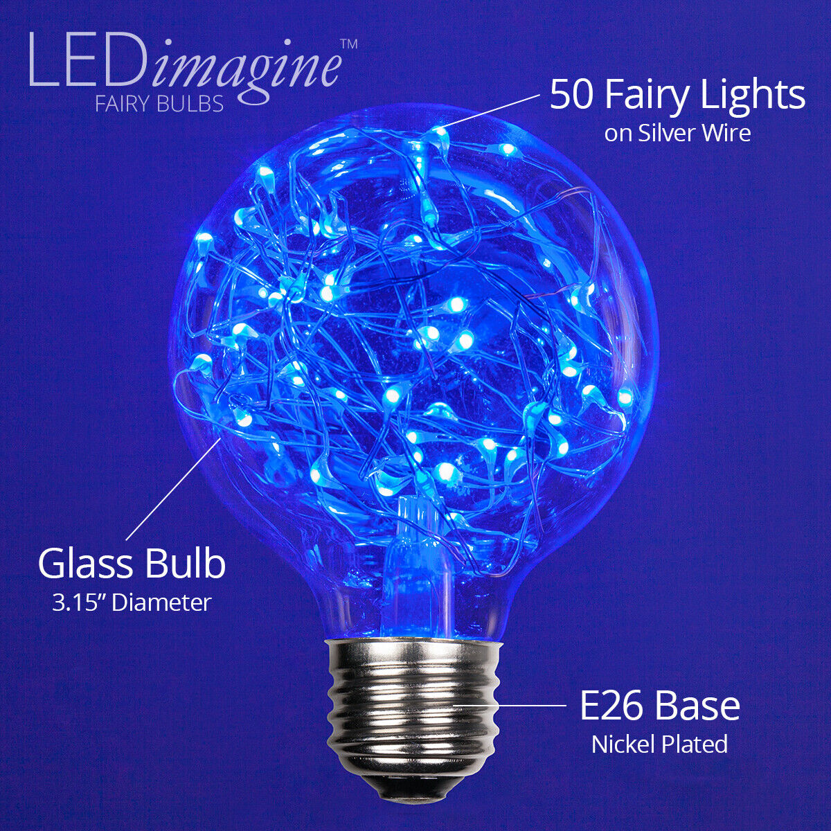 ZeloraGildan LED Fairy Light Bulb - Multiple - Color Home Patio Garden ...