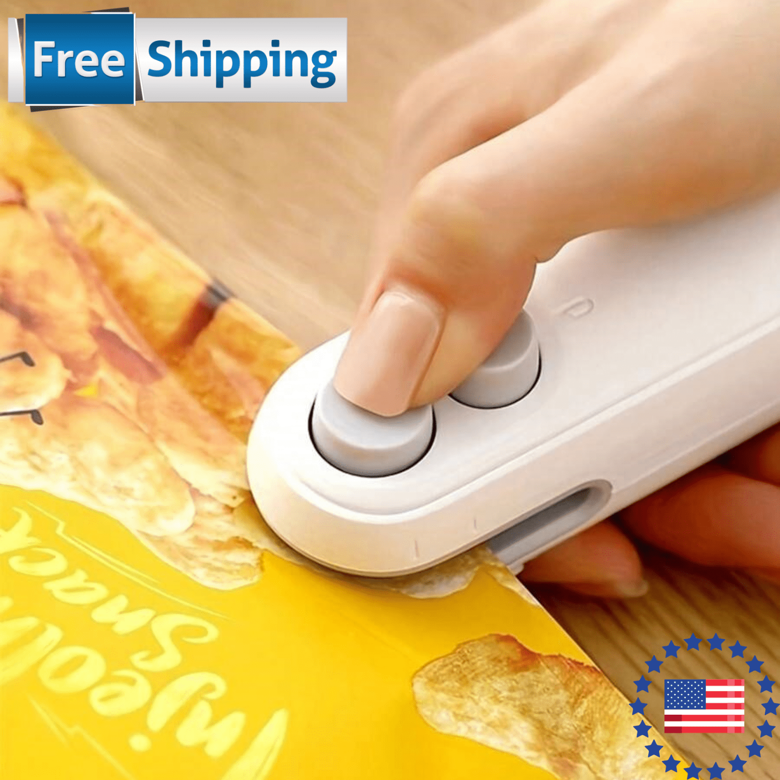 ZeloraGildan Mini Bag Sealer Rechargeable Bag Sealer 2 In 1 Bag Sealer Heat Seal With Cutter ...