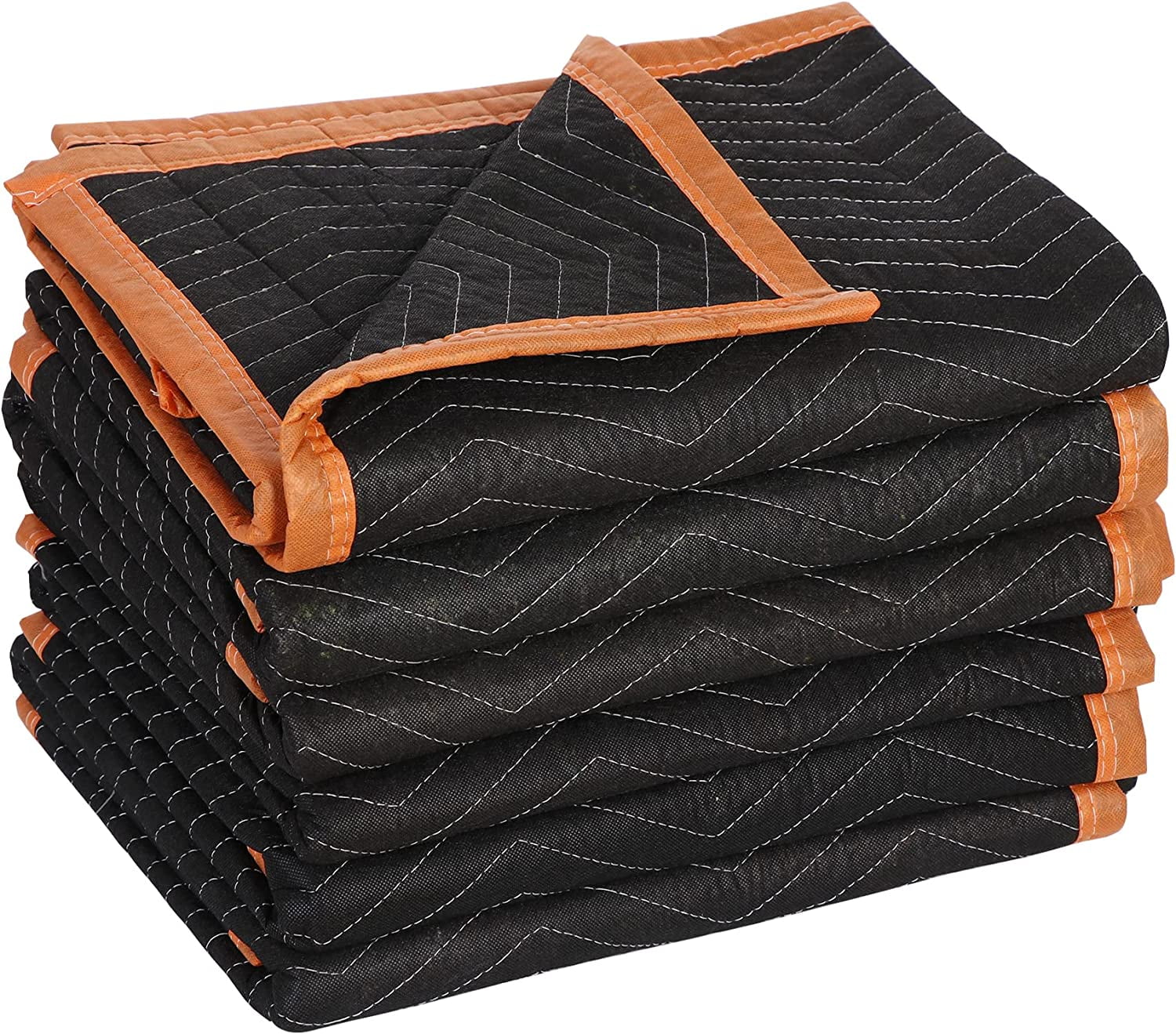 ZeloraGildan Padded Moving Blankets 6 Pack, Heavy Duty Packing Blankets ...