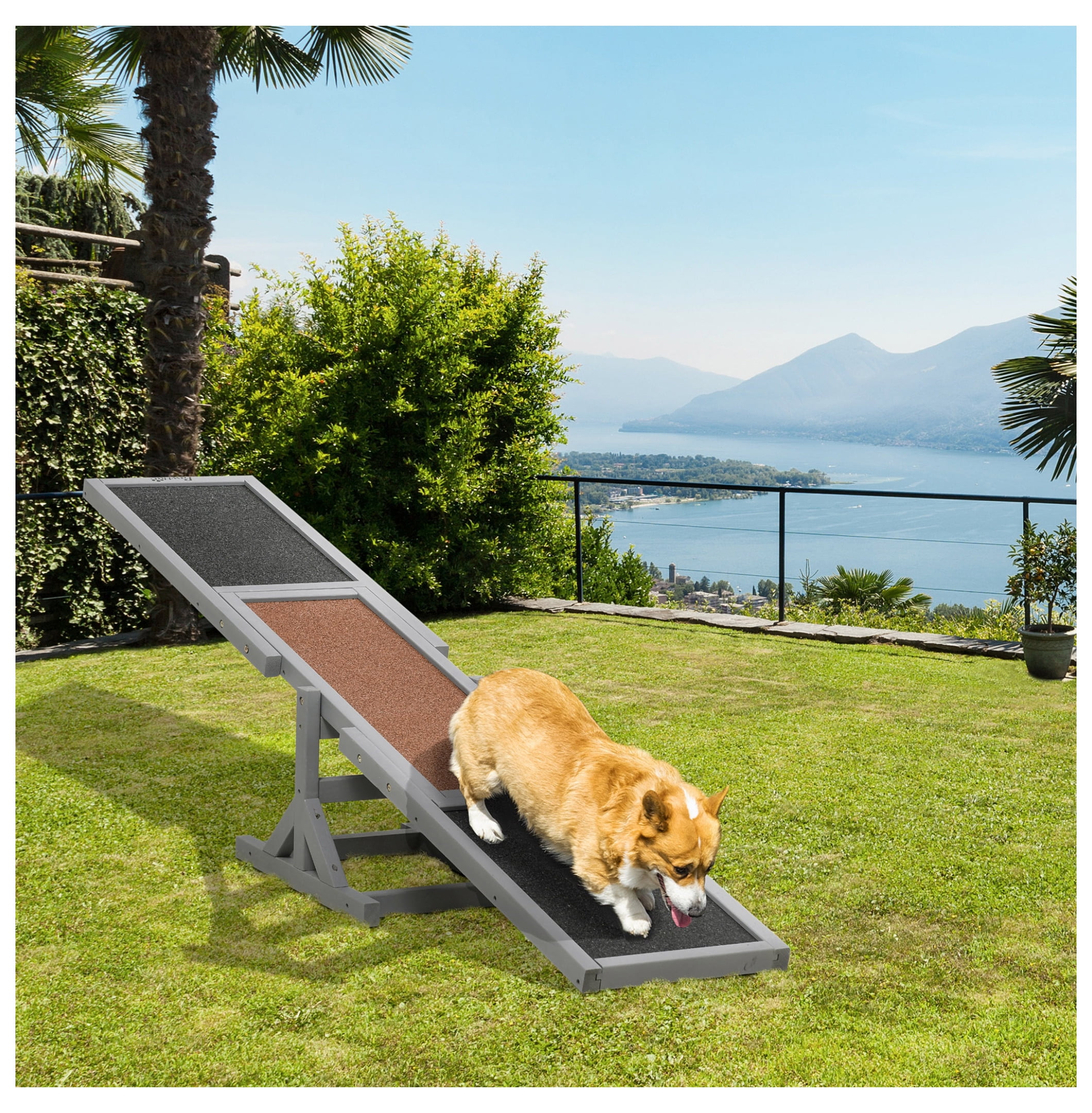 ZeloraGildan Pet Seesaw Wood Dog Supply Sport Training Equipment Run ...