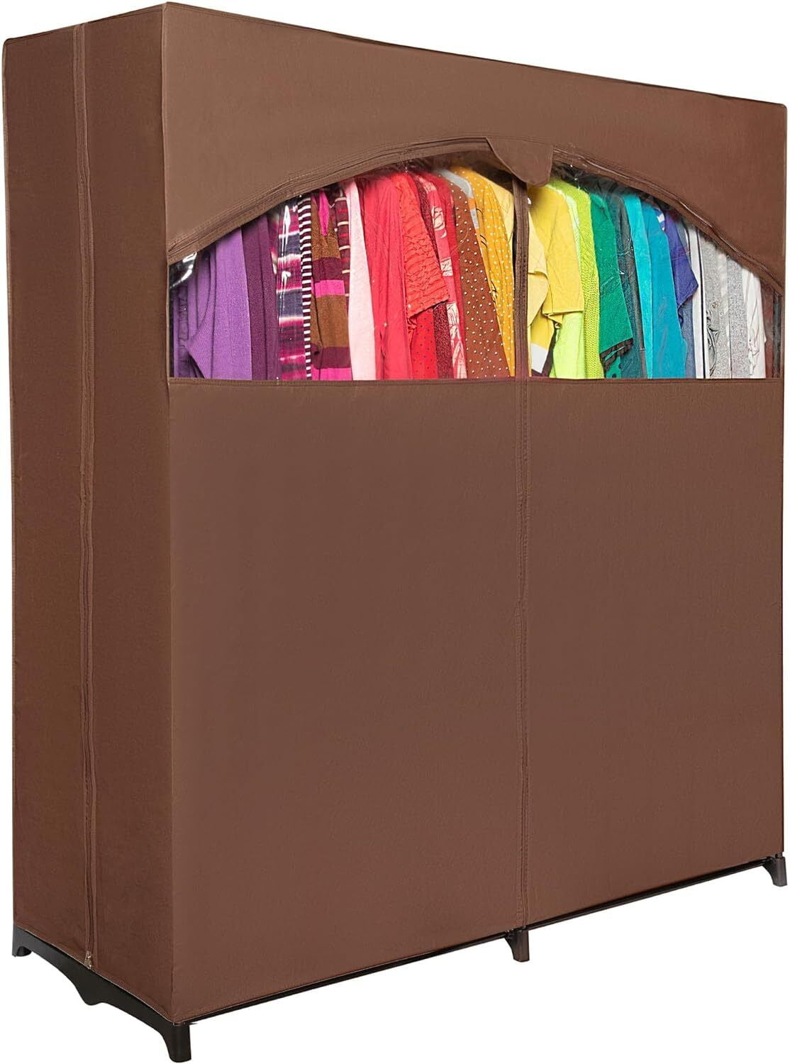 ZeloraGildan Portable Wardrobe Closet for Hanging Clothes with Cover ...
