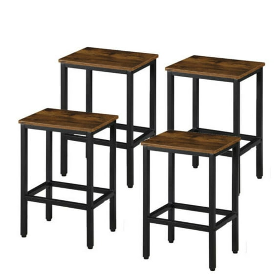 ZeloraGildan Set of 4 Classic Bar Stools Wooden Counter Height Counter ...
