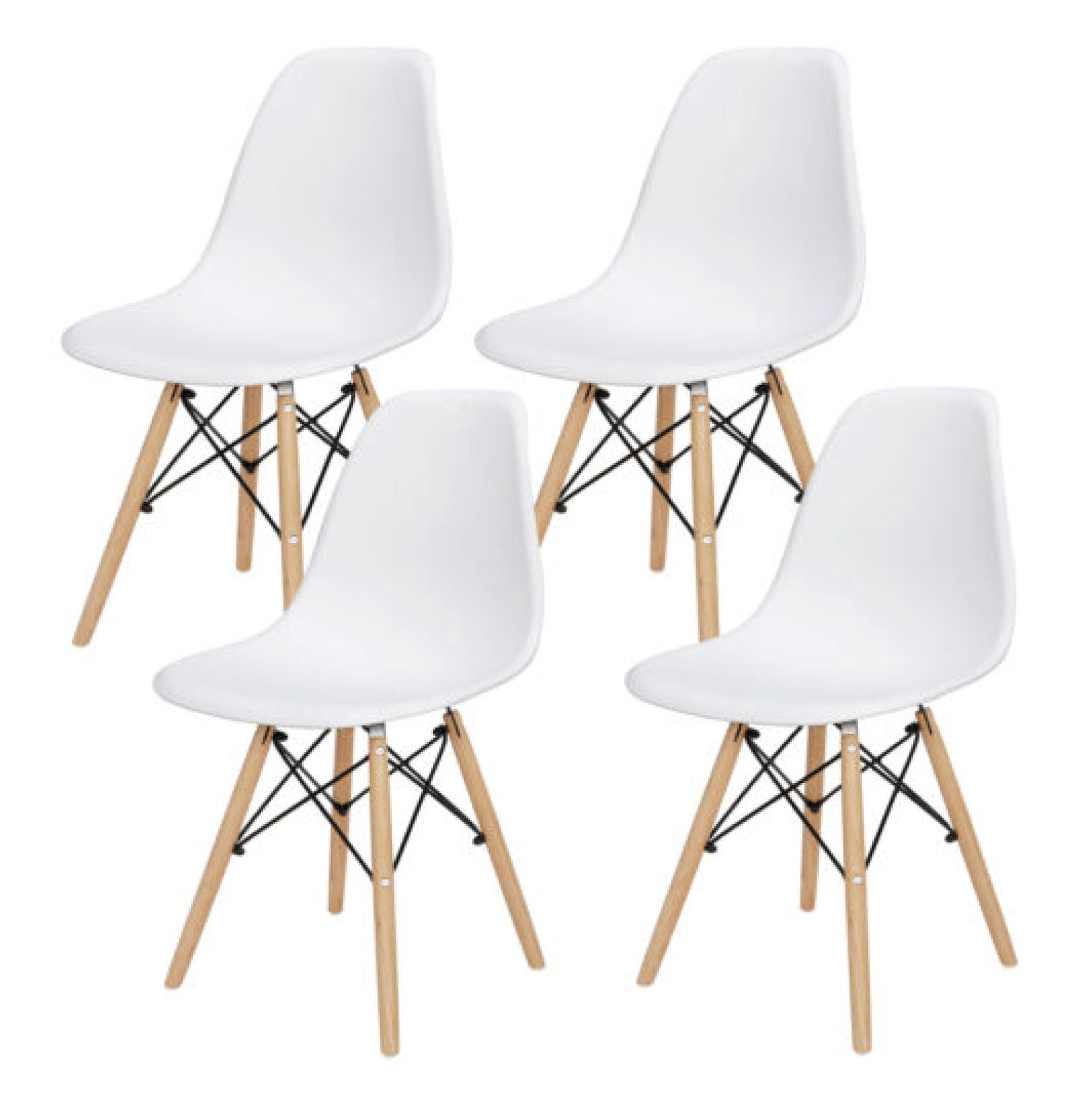 ZeloraGildan Set of 4 Dining Chairs for Bar Restaurant Home Living Room ...