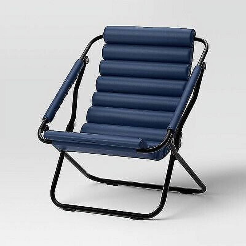 ZeloraGildan Sling Dorm Chair in Dark Blue: The Ultimate in Foldable ...